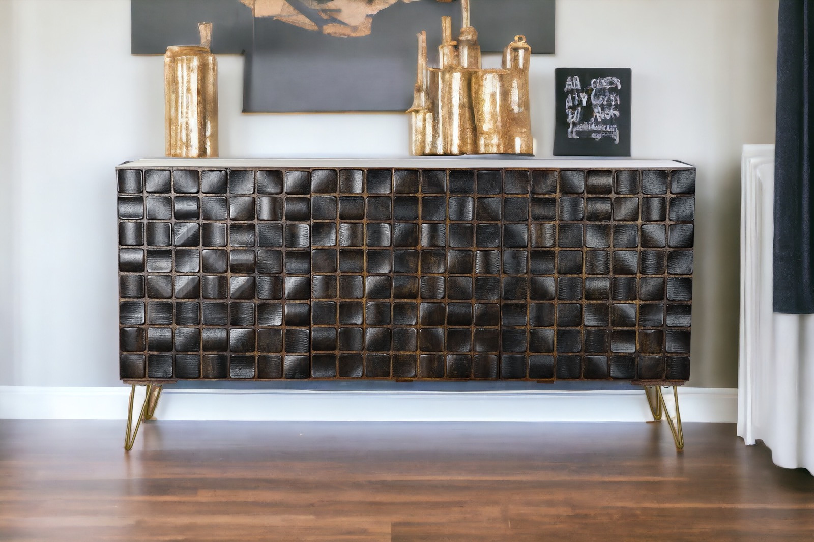 FIDEL design mangófa komód-160cm | Exkluzív mangófa komód| Három ...